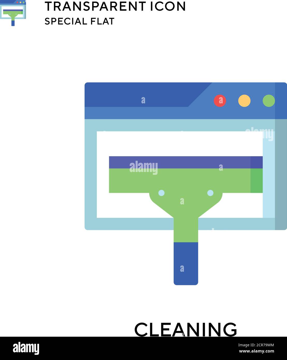 Woman and cleaning work surface Stock Vector Images - Alamy