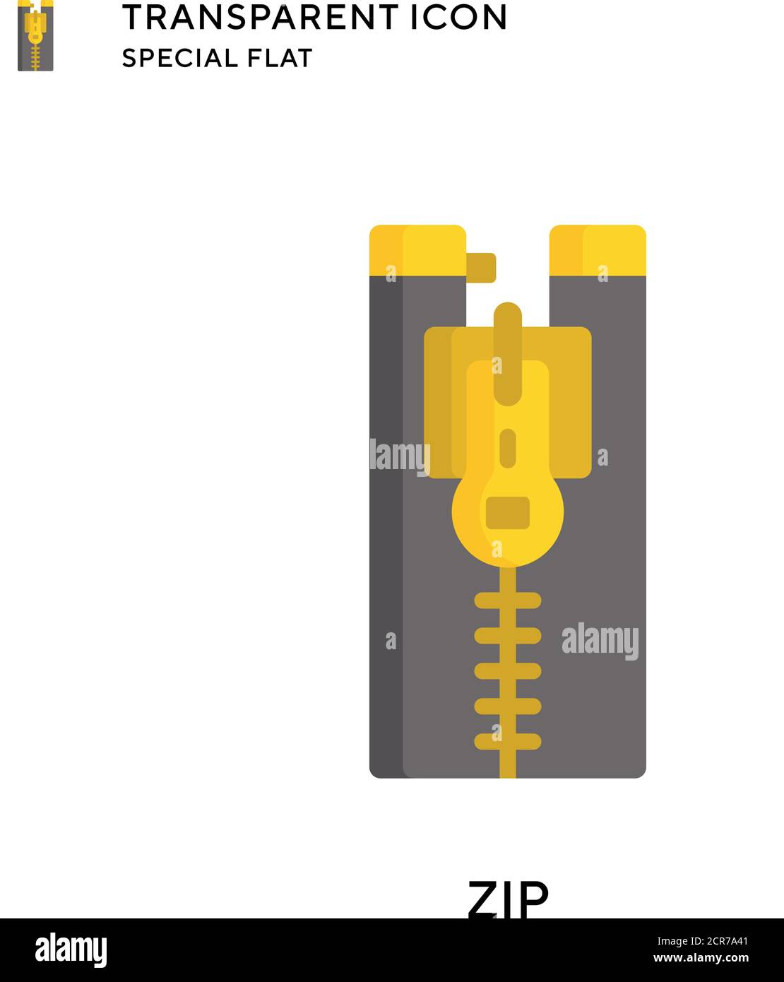 Zip vector icon. Flat style illustration. EPS 10 vector Stock Vector ...