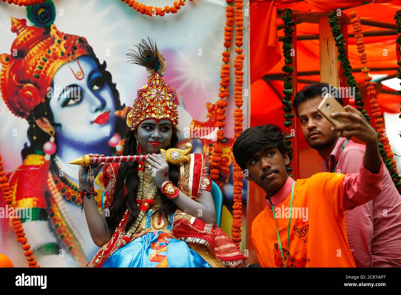 Birth anniversary of lord krishna hi-res stock photography and images ...