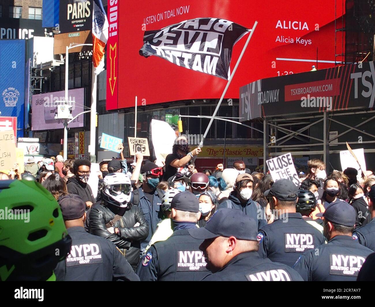 September 19, 2020, New York, New York, USA: Abolish I.C.E. protest at ...