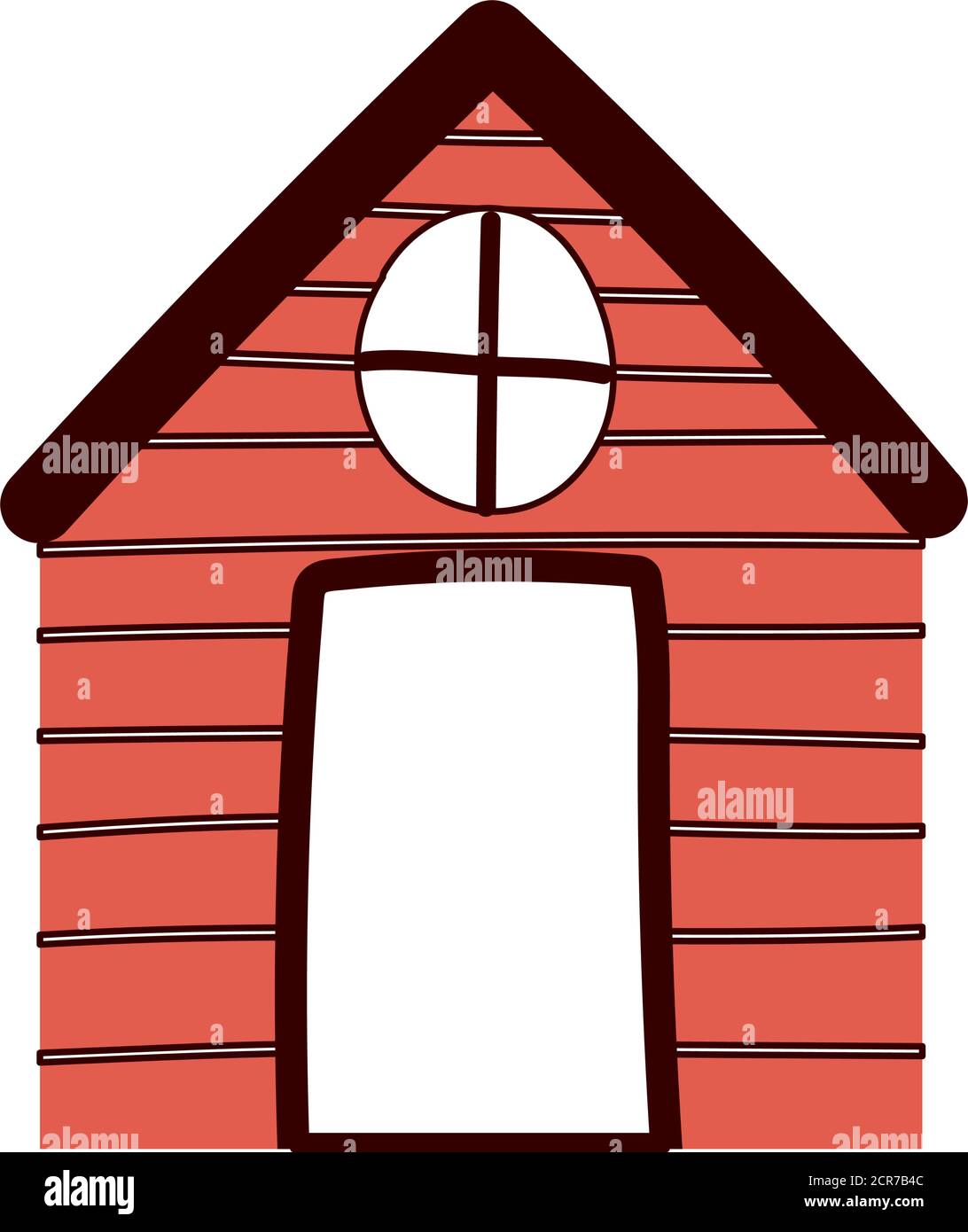 cottage cartoon countryside architecture isolated design white ...