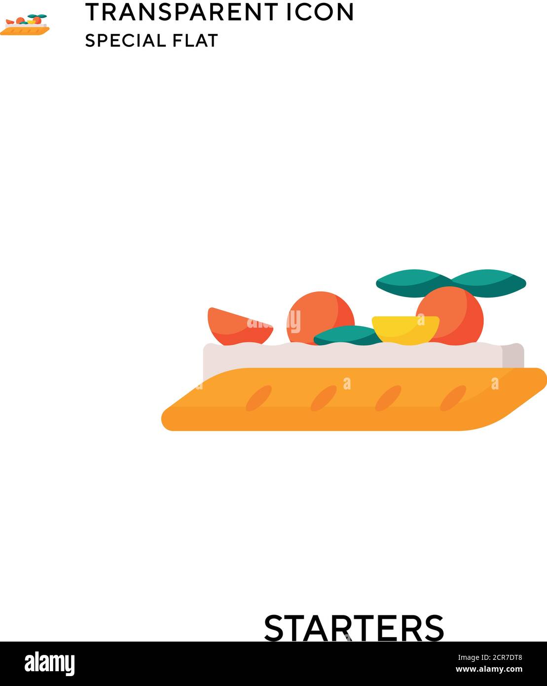 Starters vector icon. Flat style illustration. EPS 10 vector Stock ...