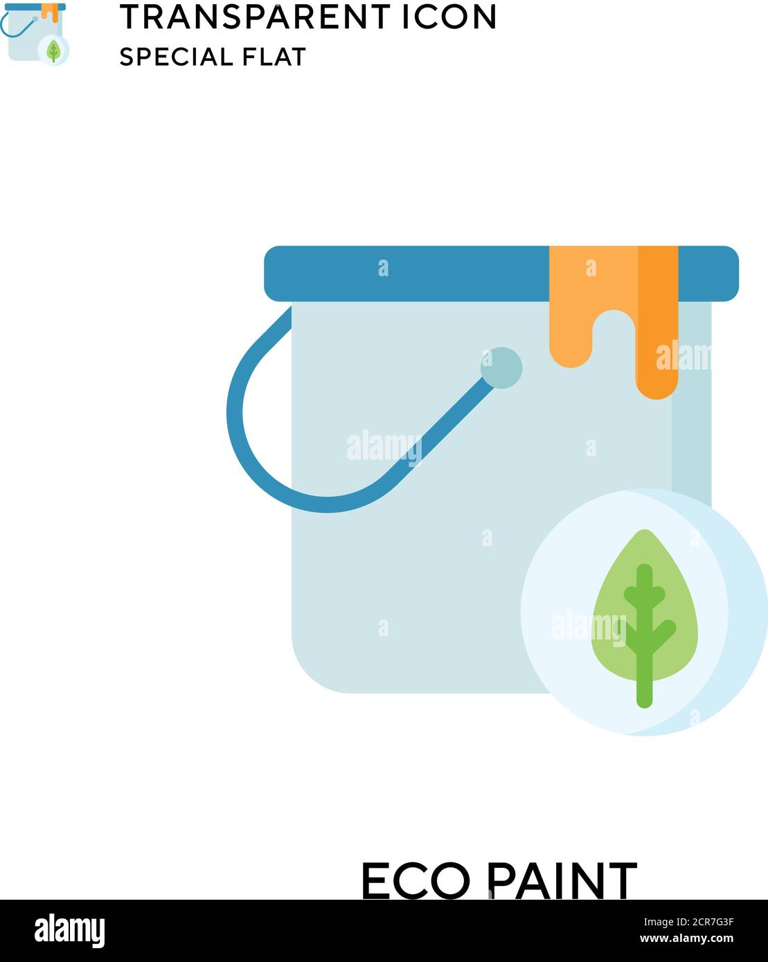 Eco paint vector icon. Flat style illustration. EPS 10 vector Stock ...