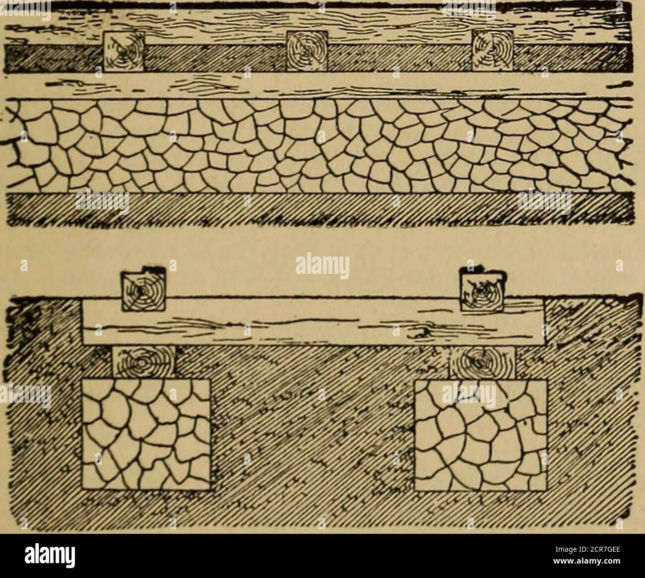 . Building and repairing railways . Stone Stringer and Strap Rail ...