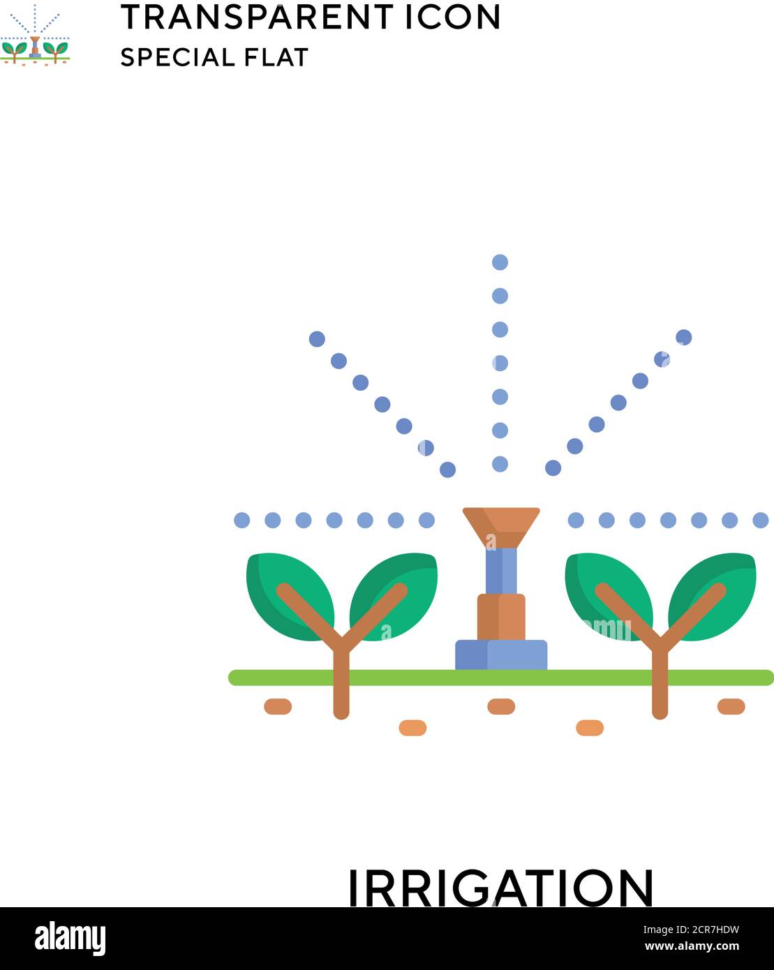 Irrigation vector icon. Flat style illustration. EPS 10 vector Stock ...