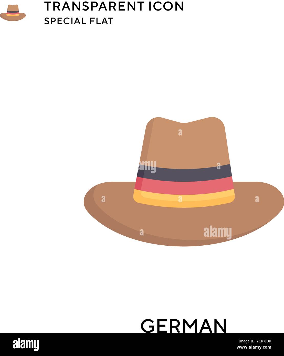 German vector icon. Flat style illustration. EPS 10 vector Stock Vector ...