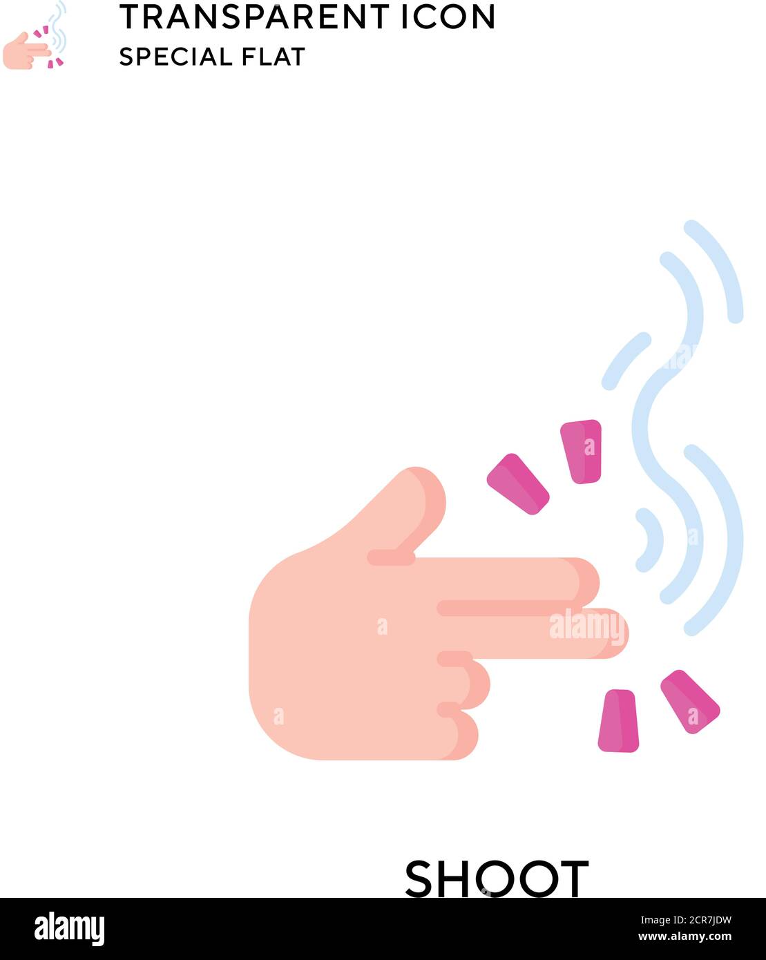 Shoot vector icon. Flat style illustration. EPS 10 vector Stock Vector ...