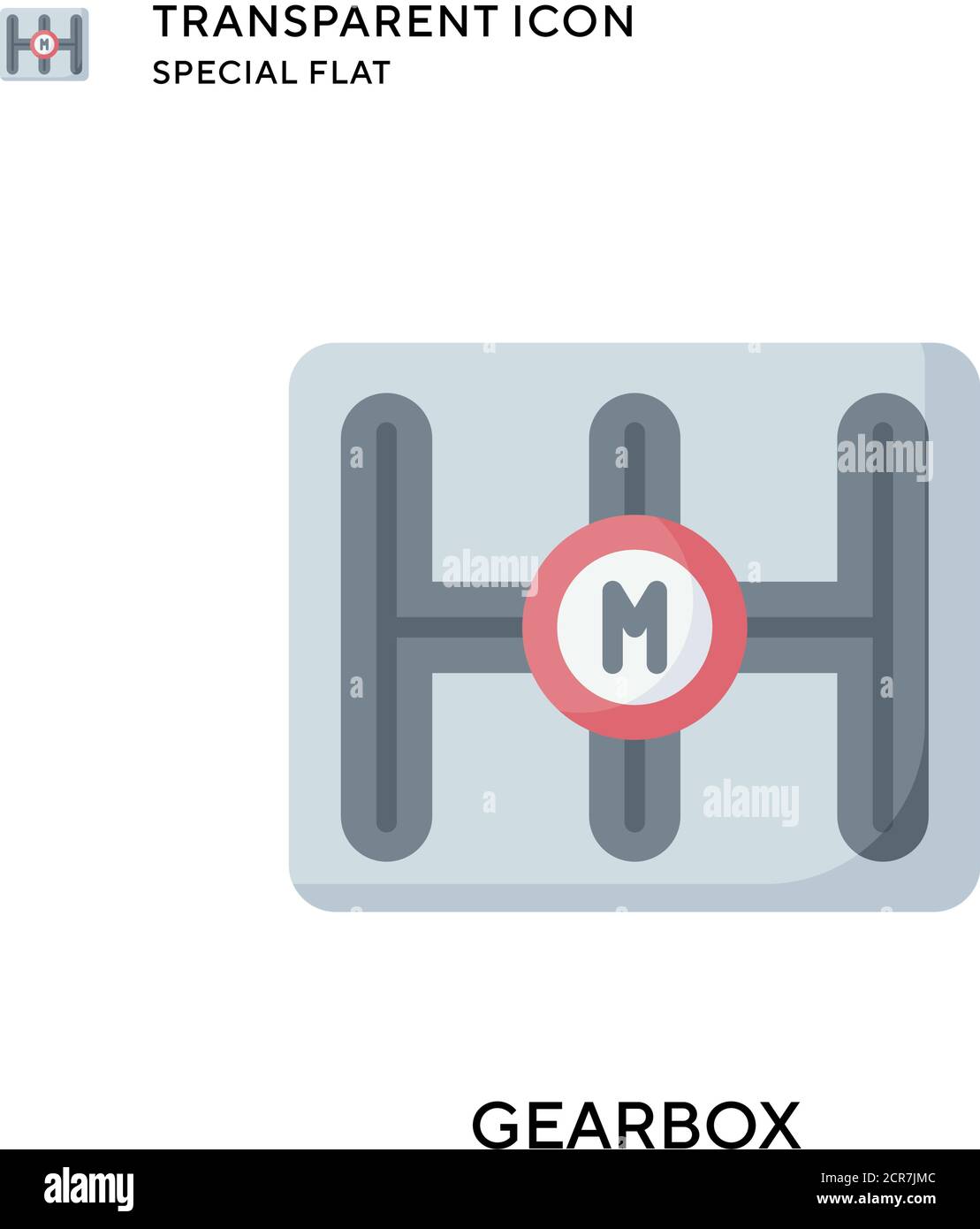 Gearbox vector icon. Flat style illustration. EPS 10 vector Stock ...