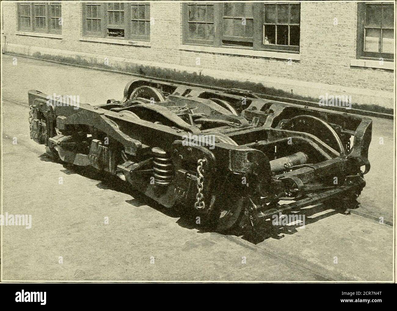 . The story of the Pullman car . Type of wood-frame truck used on early ...
