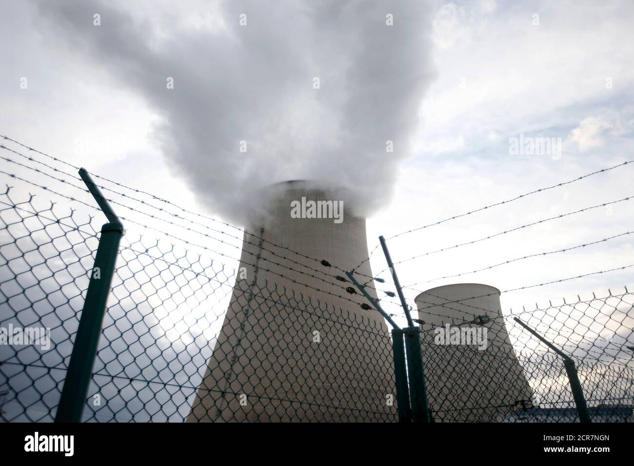 Cooling towers fence hi-res stock photography and images - Alamy