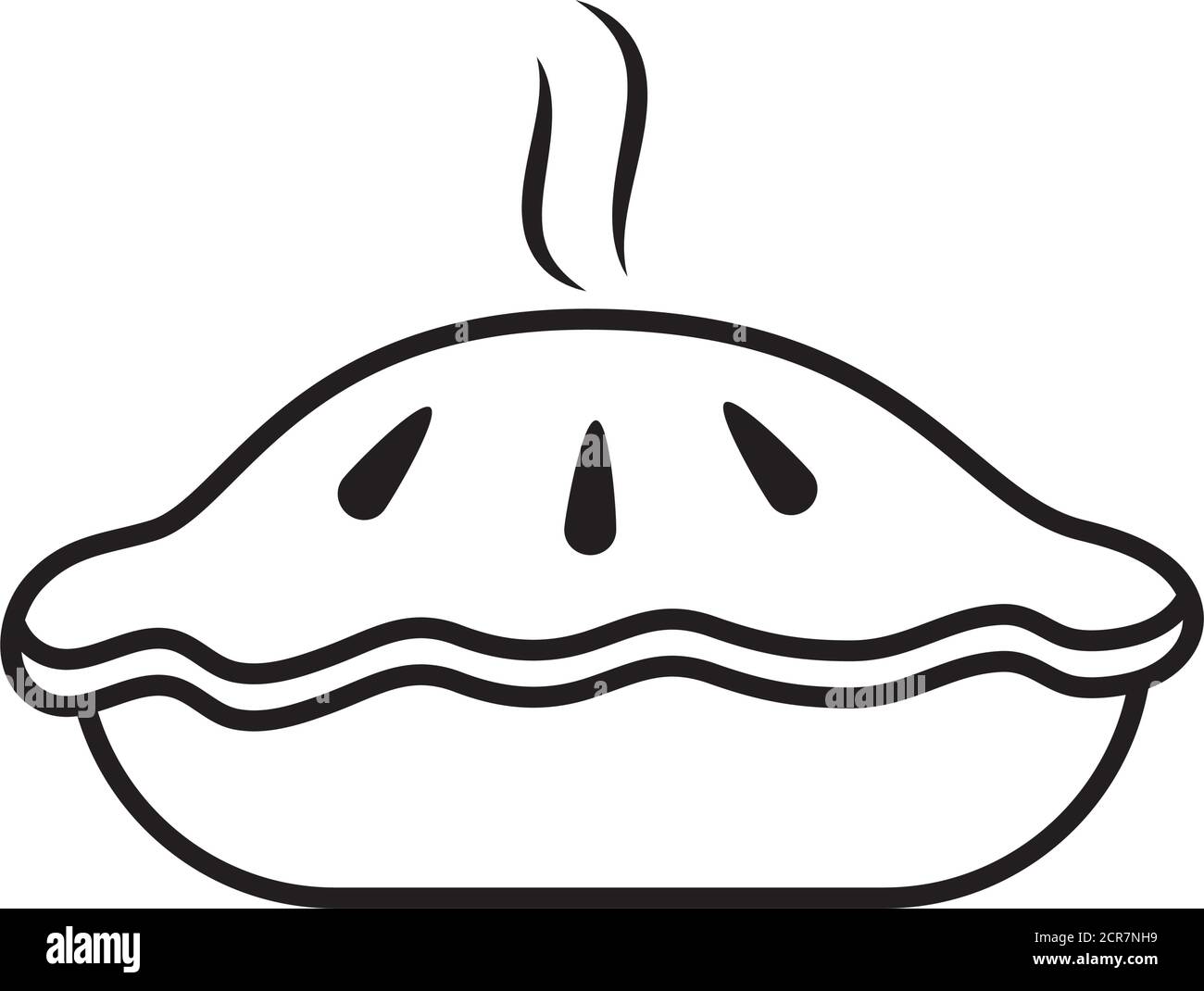 Apple Pie Clipart Black And White
