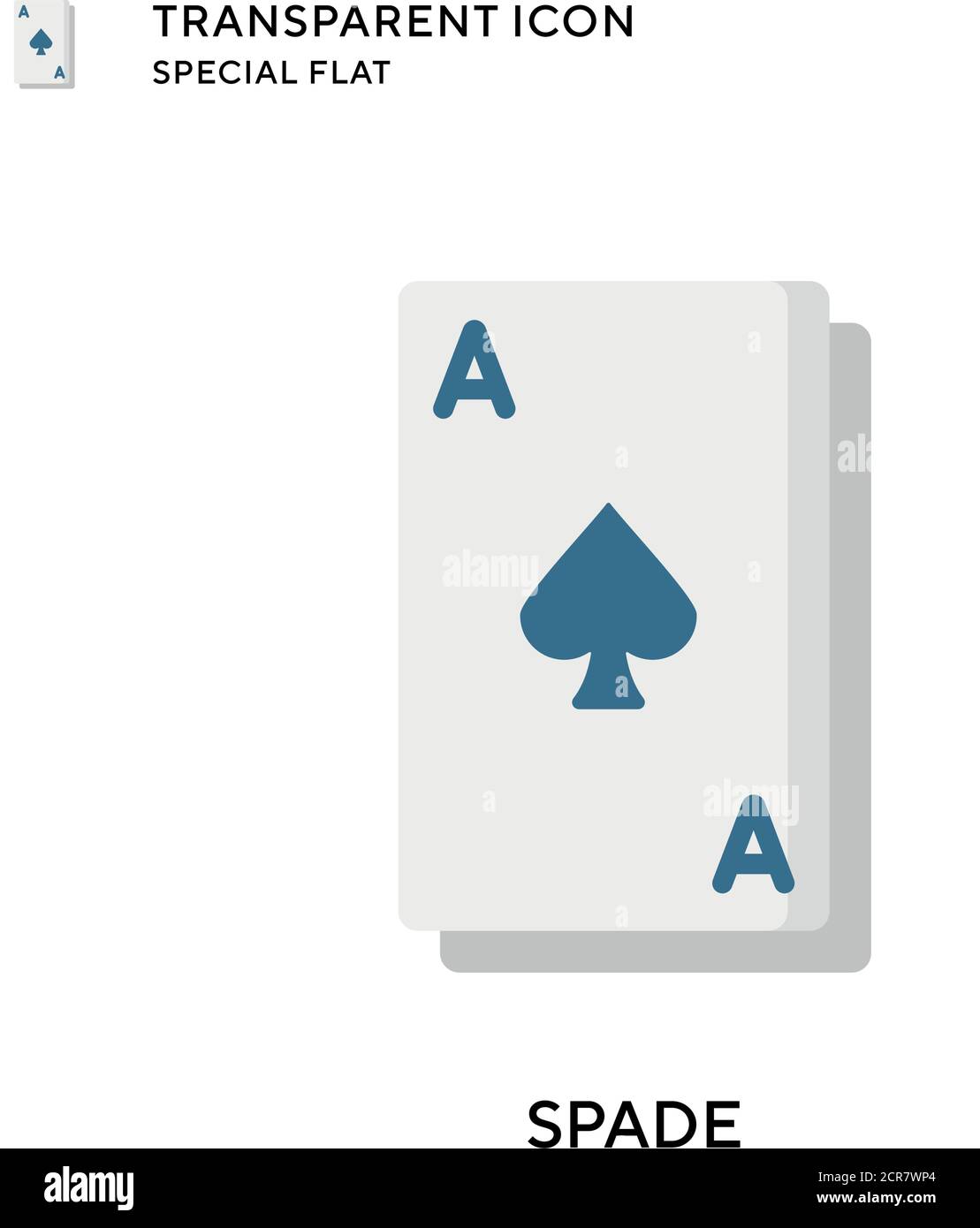 Spade vector icon. Flat style illustration. EPS 10 vector Stock Vector ...