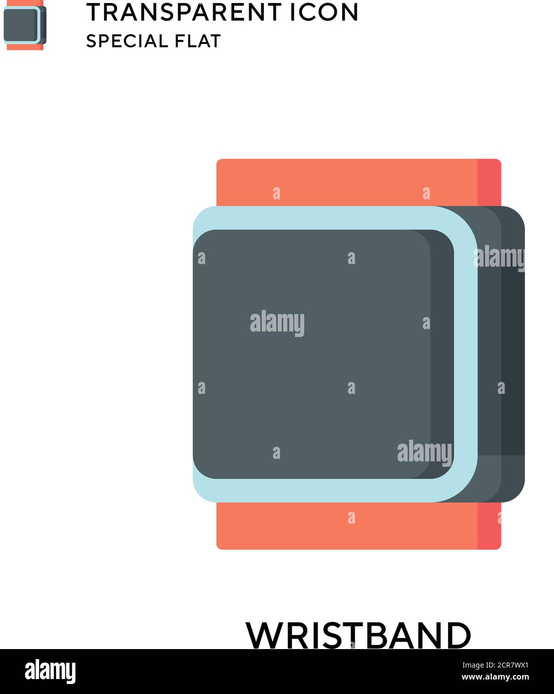 Wristband vector icon. Flat style illustration. EPS 10 vector Stock ...