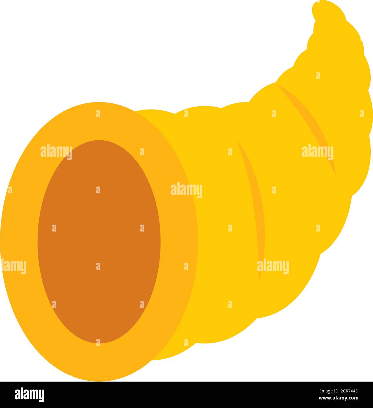 cornucopia icon over white background, flat style, vector illustration ...