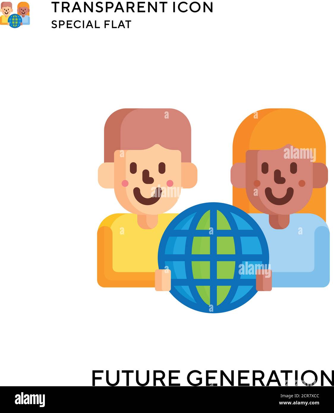 Future generation vector icon. Flat style illustration. EPS 10 vector ...