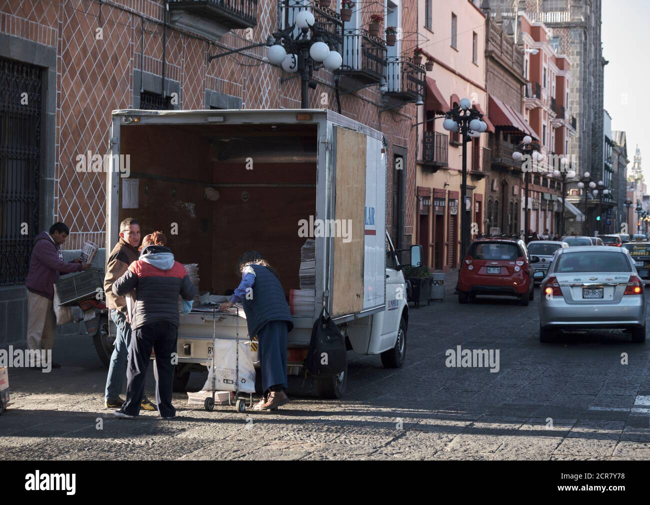 Newspaper delivery truck hi-res stock photography and images - Alamy