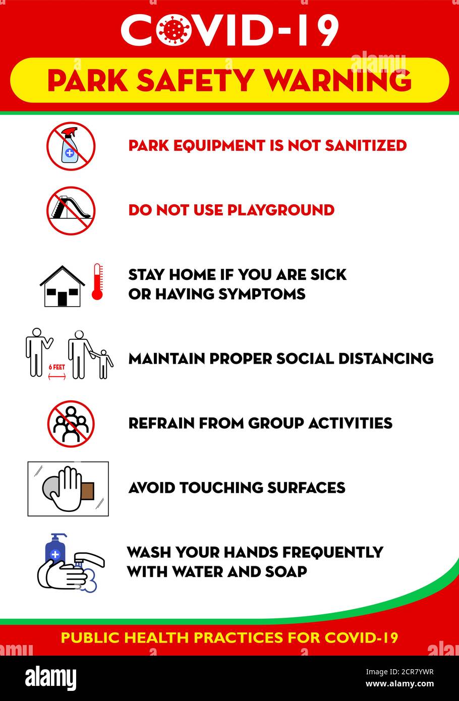 Park covid 19 Stock Vector Images - Alamy