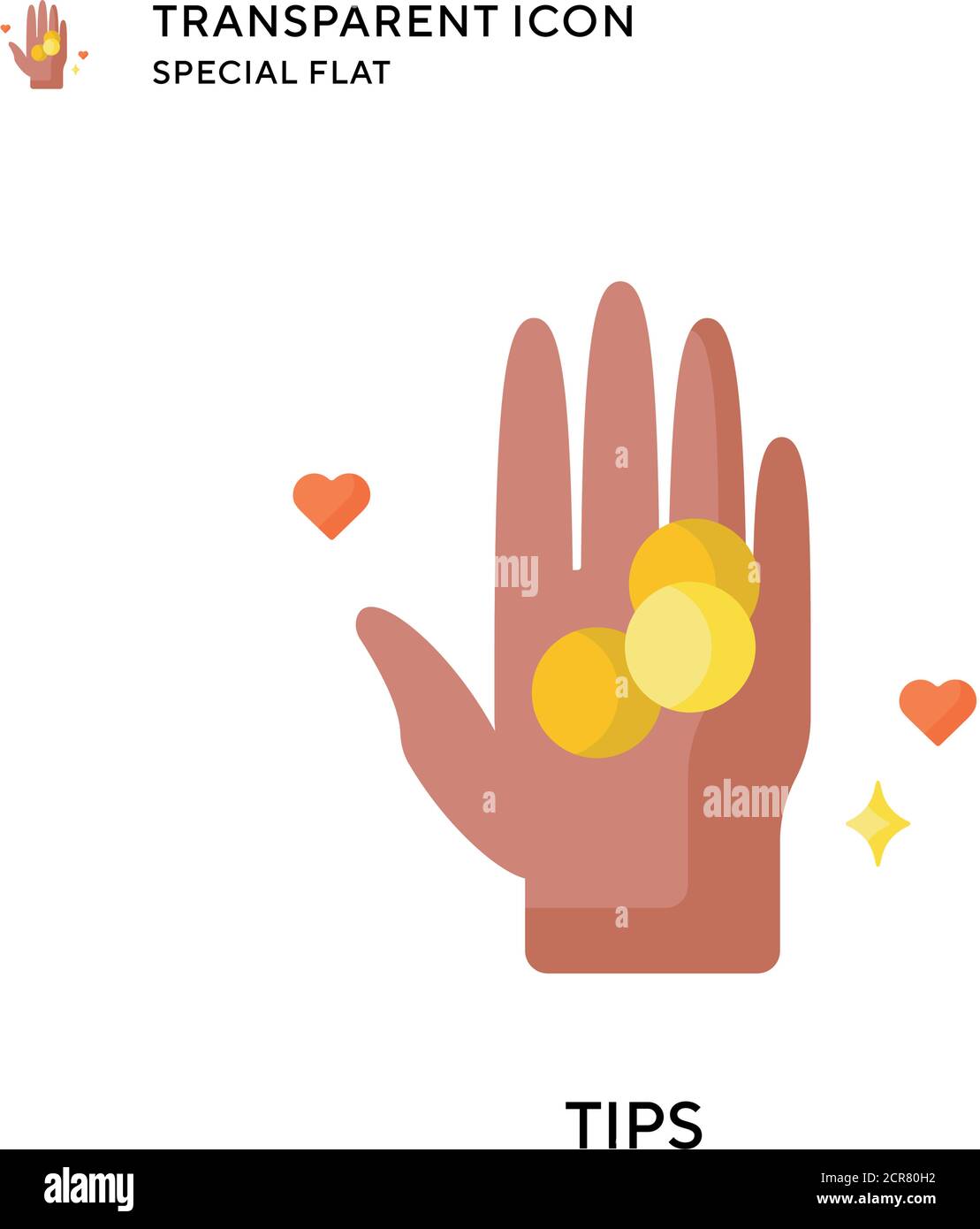 Tips vector icon. Flat style illustration. EPS 10 vector Stock Vector ...