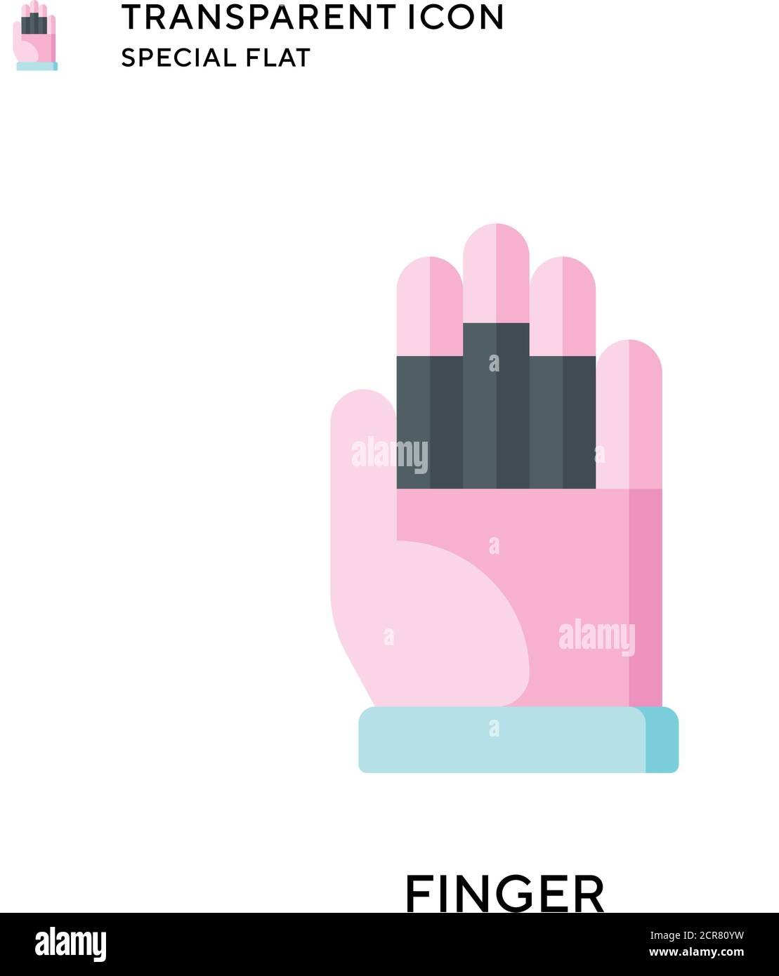 White female hand flat index finger hi-res stock photography and images ...