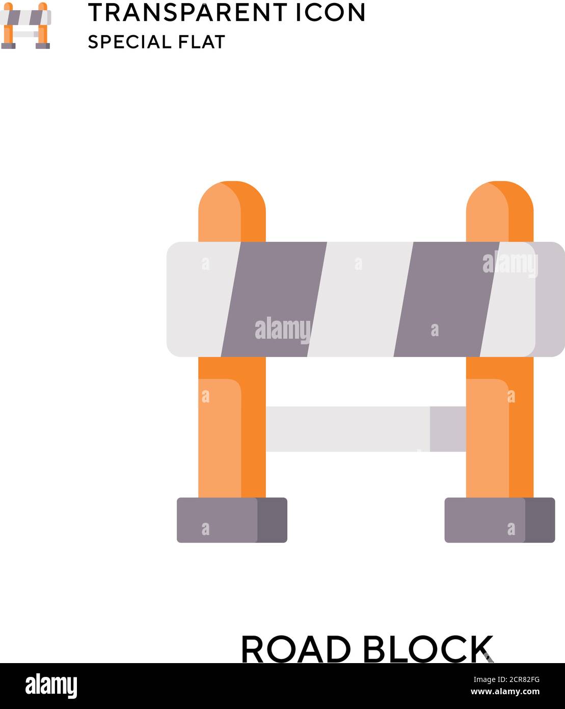 Barricade ahead Stock Vector Images - Alamy