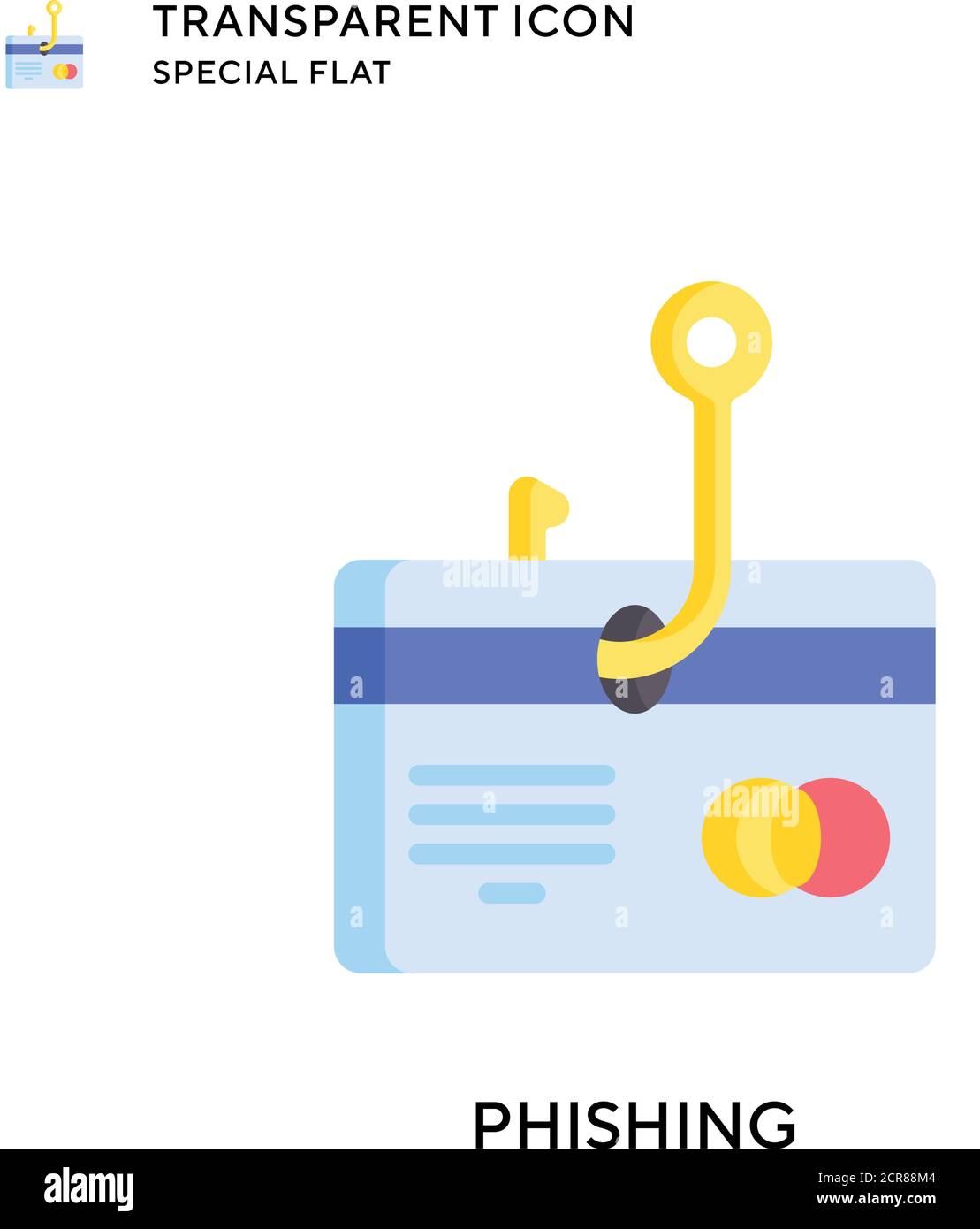 Phishing vector icon. Flat style illustration. EPS 10 vector Stock ...