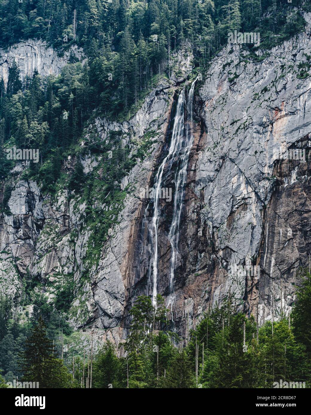 Röthbach waterfall, Obersee, Koenigssee, Berchtesgaden, Berchtesgadener ...