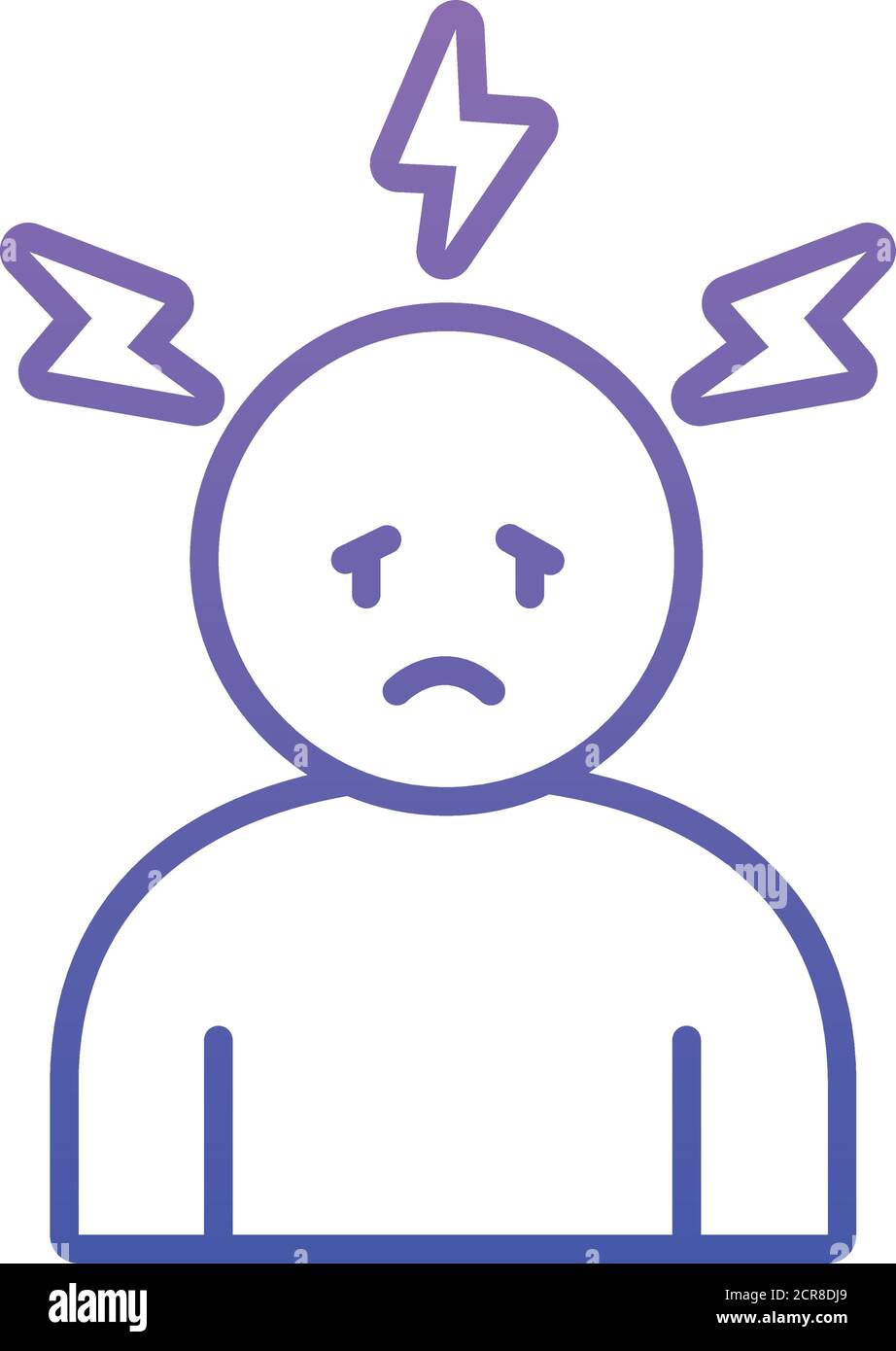insomnia design, pictogram Man Suffers From Lack Of Sleep over white ...
