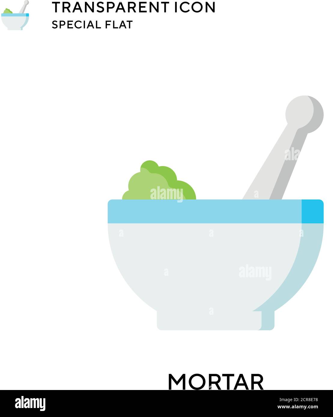 Mortar vector icon. Flat style illustration. EPS 10 vector Stock Vector ...