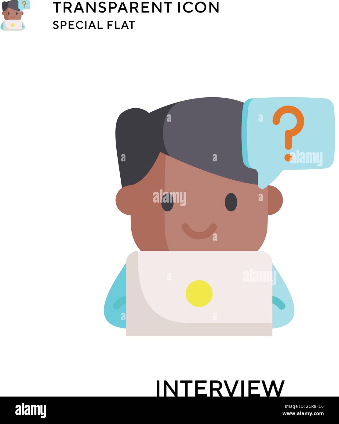 Businesswoman smiling interview candidate Stock Vector Images - Alamy