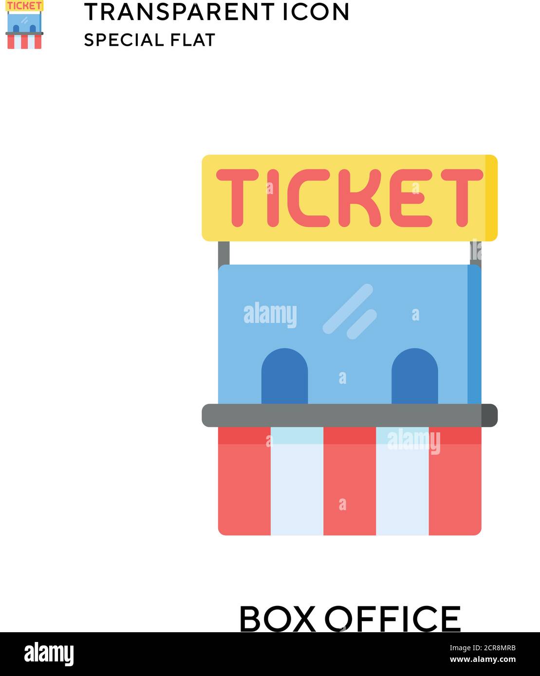 Box office vector icon. Flat style illustration. EPS 10 vector Stock ...