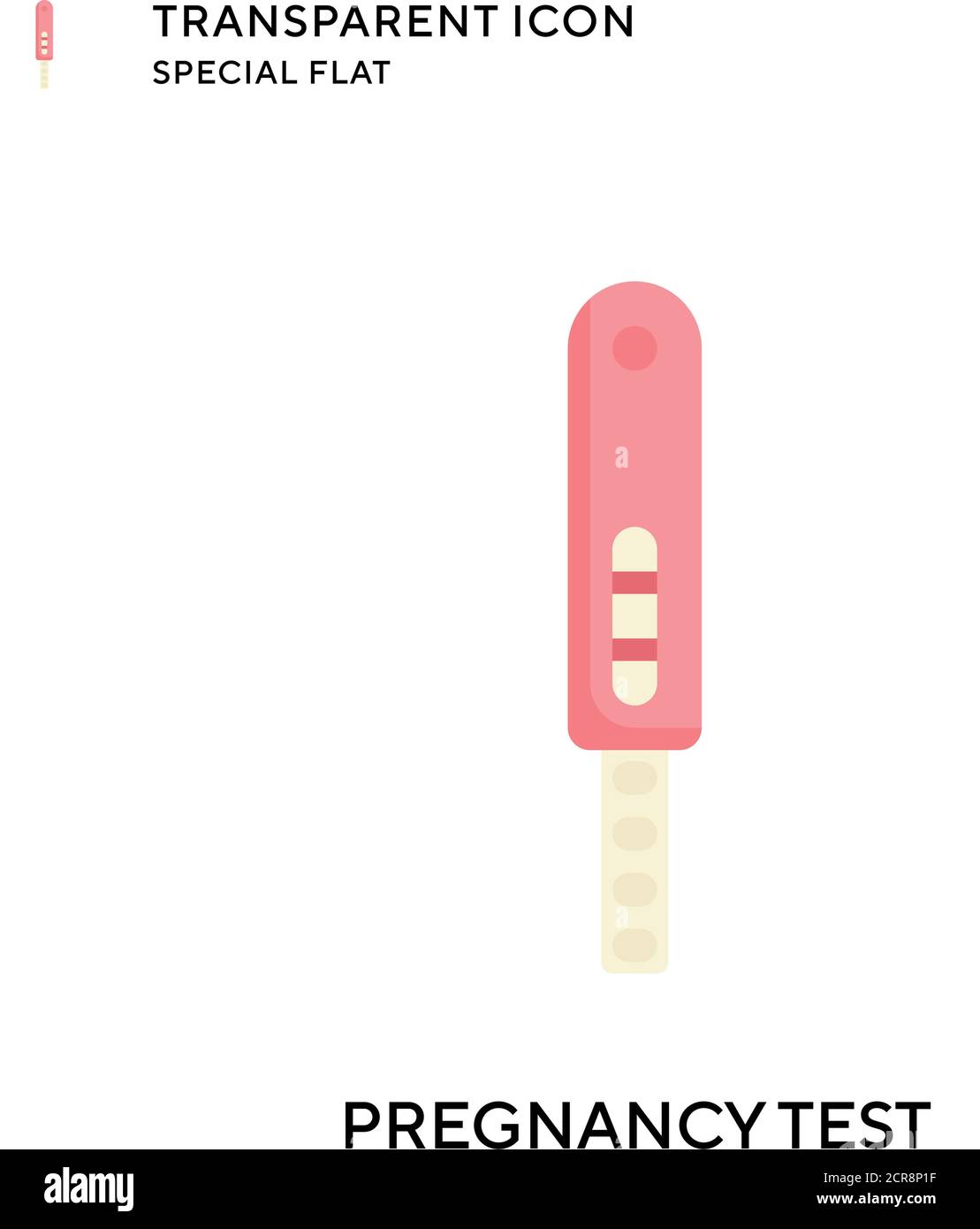 Pregnancy test vector icon. Flat style illustration. EPS 10 vector ...