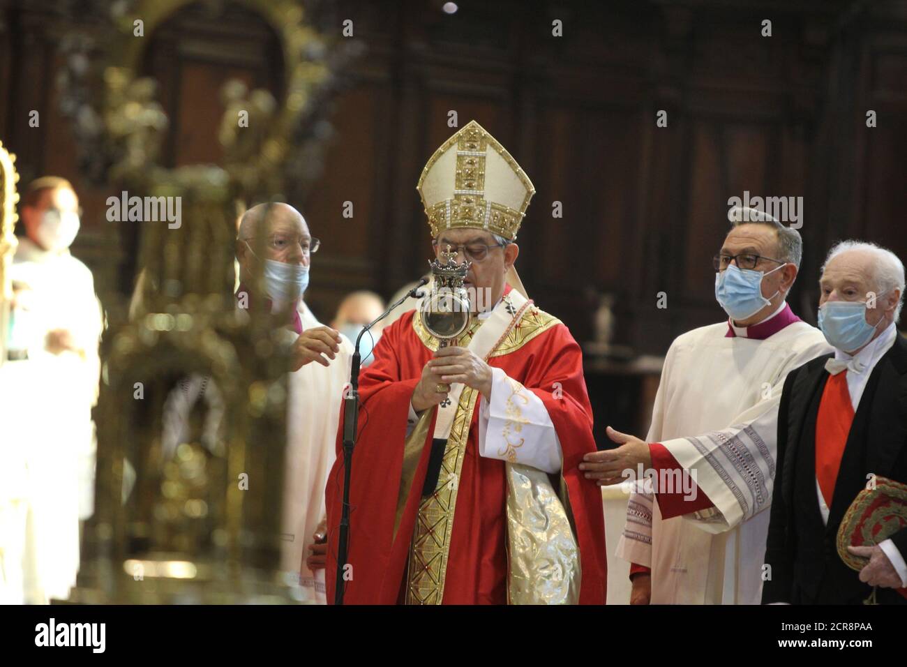 Napoli, Italy. 19th Sep, 2020. Archbishop of Naples, Cardinal ...