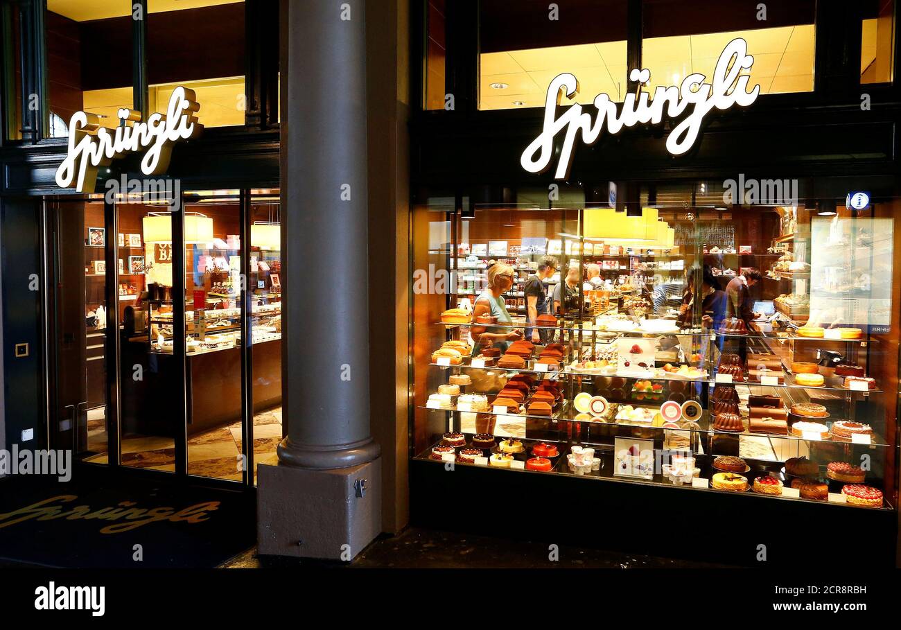 Zurich confiserie spruengli hi-res stock photography and images - Alamy