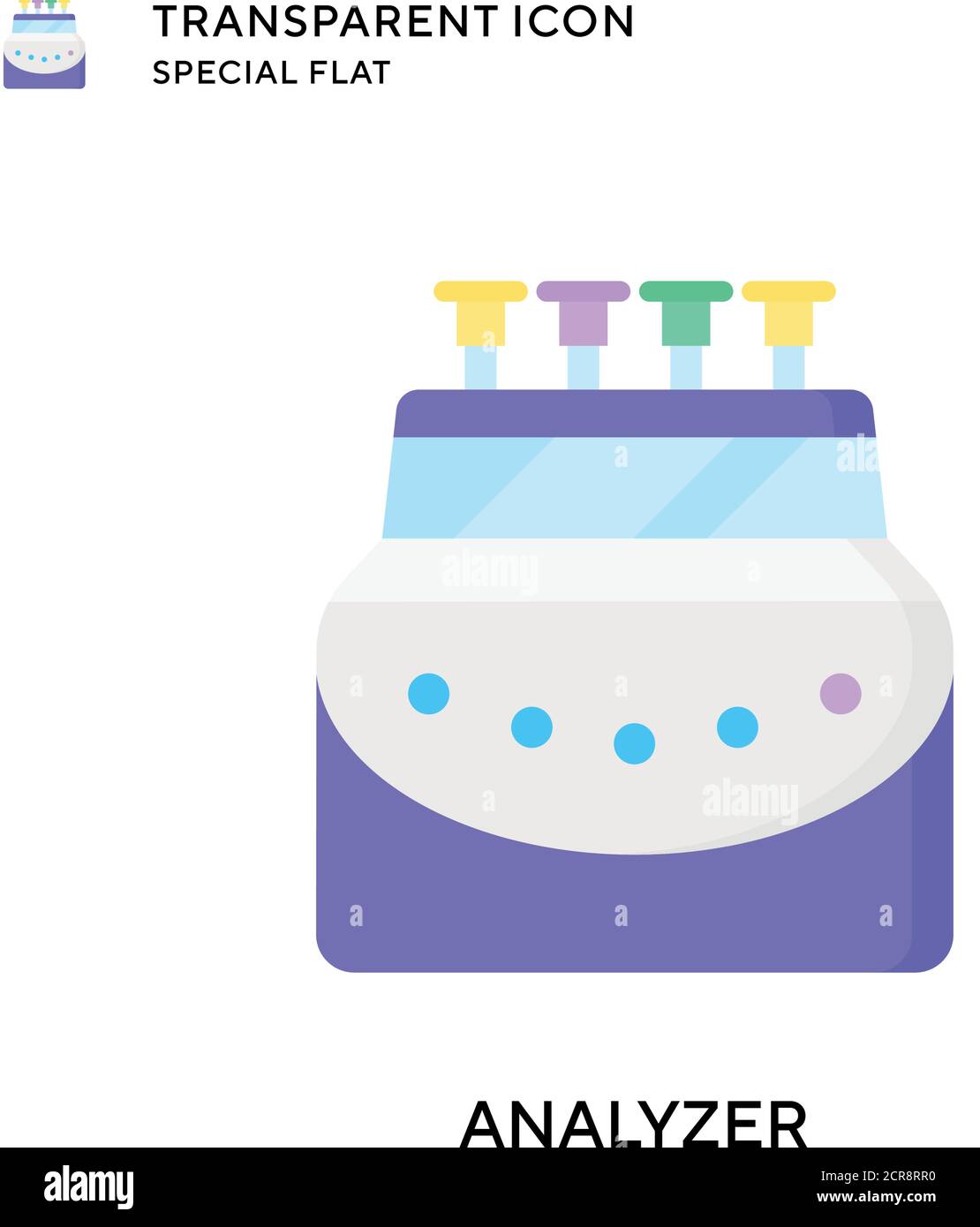 Analyzer vector icon. Flat style illustration. EPS 10 vector Stock ...