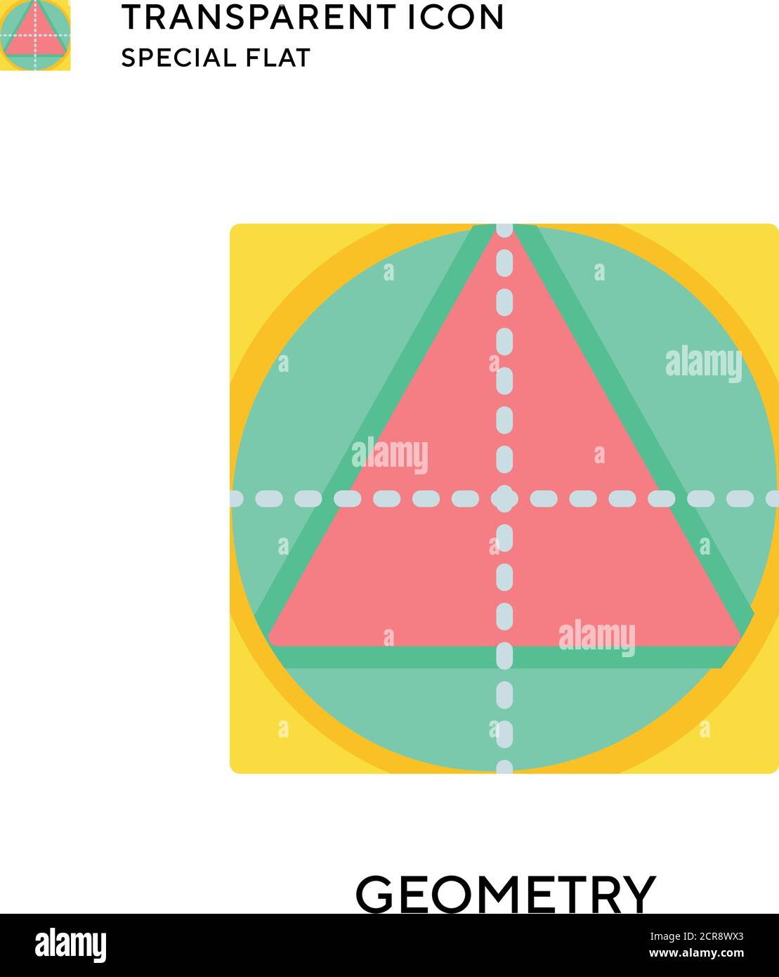 Geometry vector icon. Flat style illustration. EPS 10 vector Stock ...