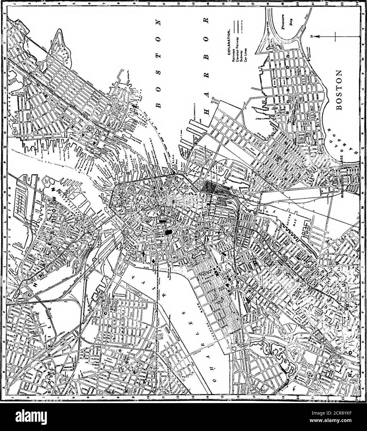 Satellite Map Of Boston, Massachusetts, City Street Map,, 50% OFF