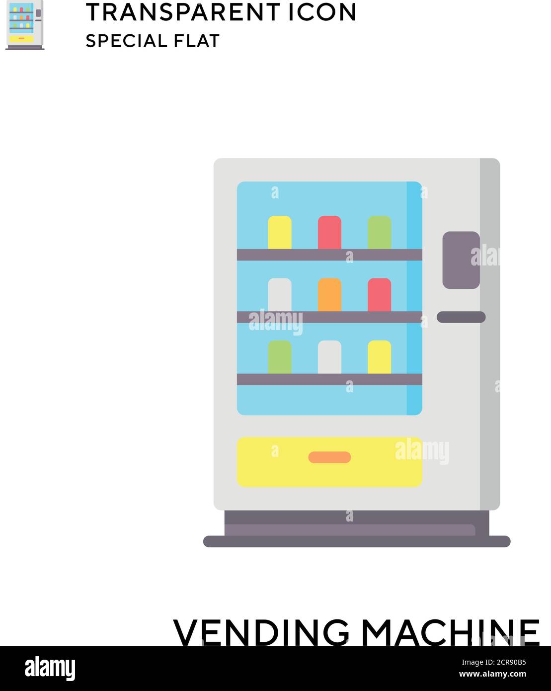 Vending machine vector icon. Flat style illustration. EPS 10 vector ...