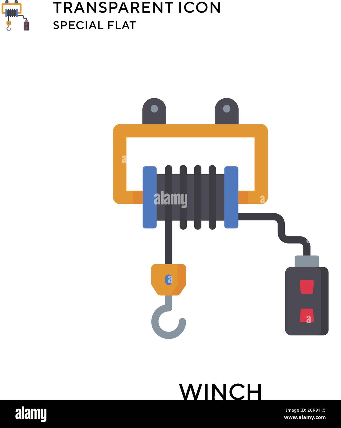 Maritime cargo winch Stock Vector Images - Alamy