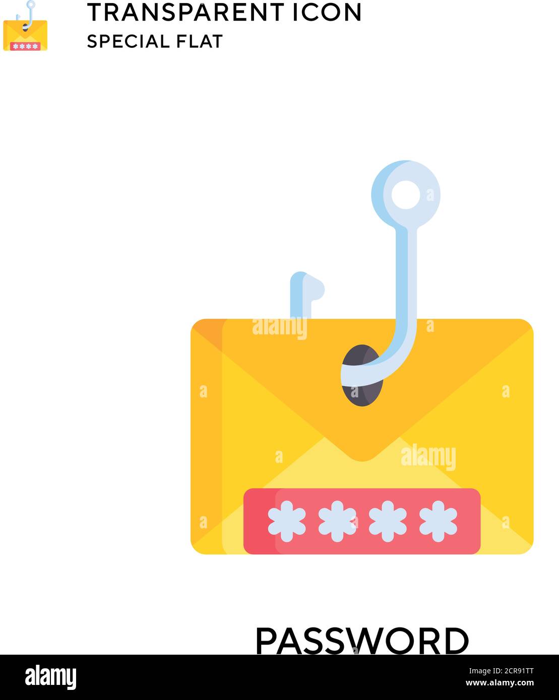 Password vector icon. Flat style illustration. EPS 10 vector Stock ...