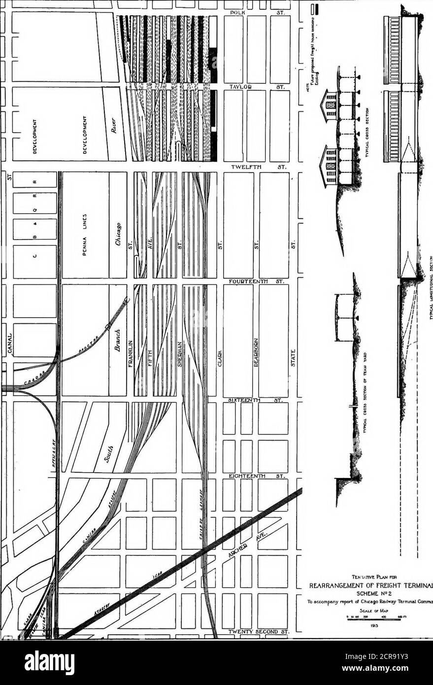 . Preliminary report, Chicago Railway Terminal Commission . Street. The ...