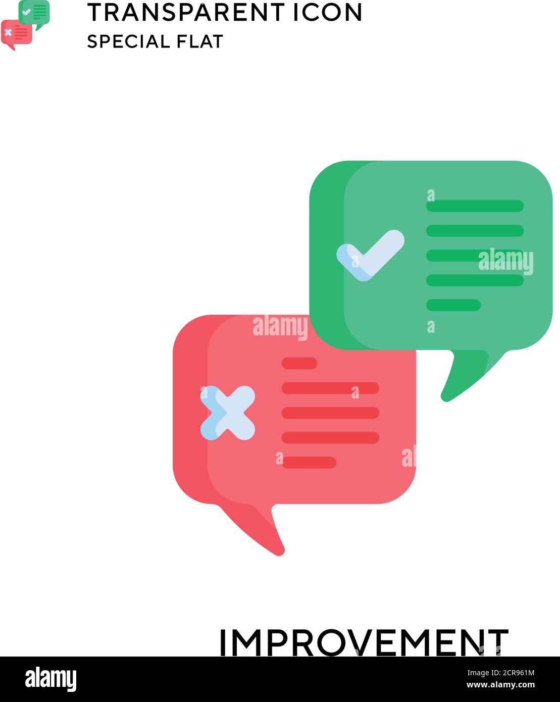 Improvement vector icon. Flat style illustration. EPS 10 vector Stock ...