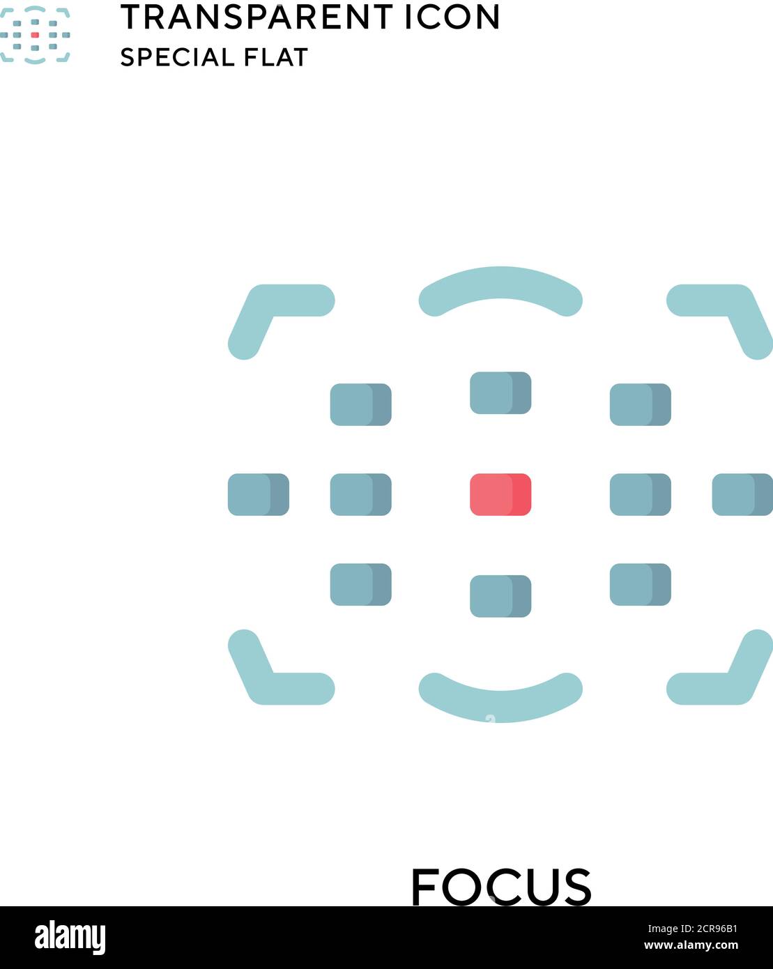 Focus vector icon. Flat style illustration. EPS 10 vector Stock Vector ...