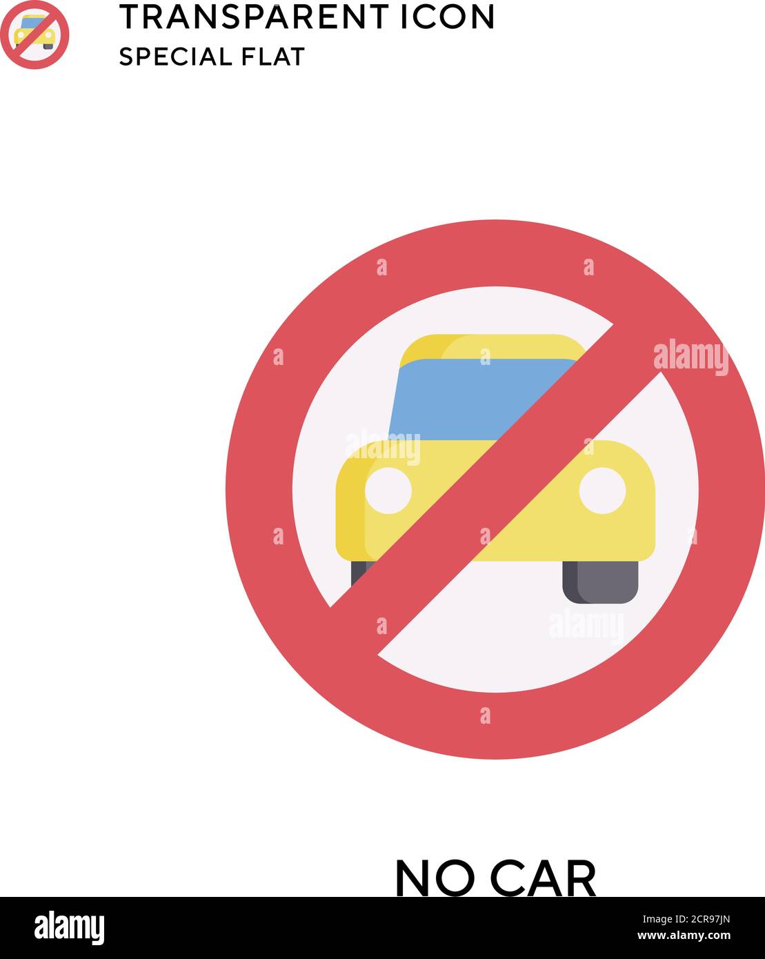 No parking sign circular Stock Vector Images - Alamy