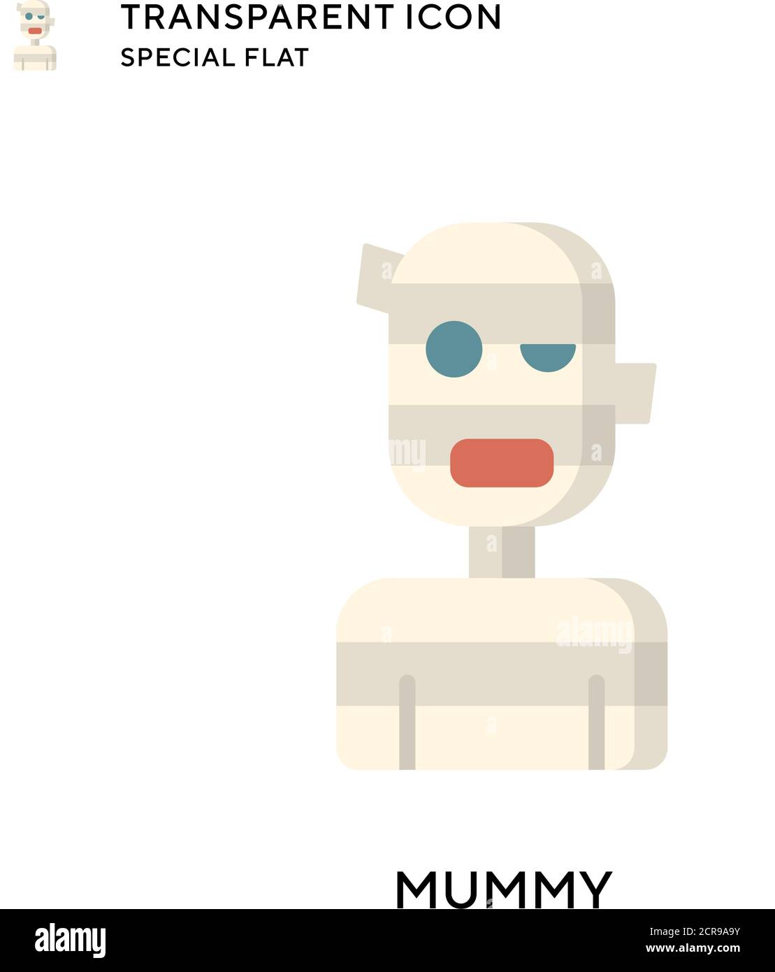 Mummy vector icon. Flat style illustration. EPS 10 vector Stock Vector ...