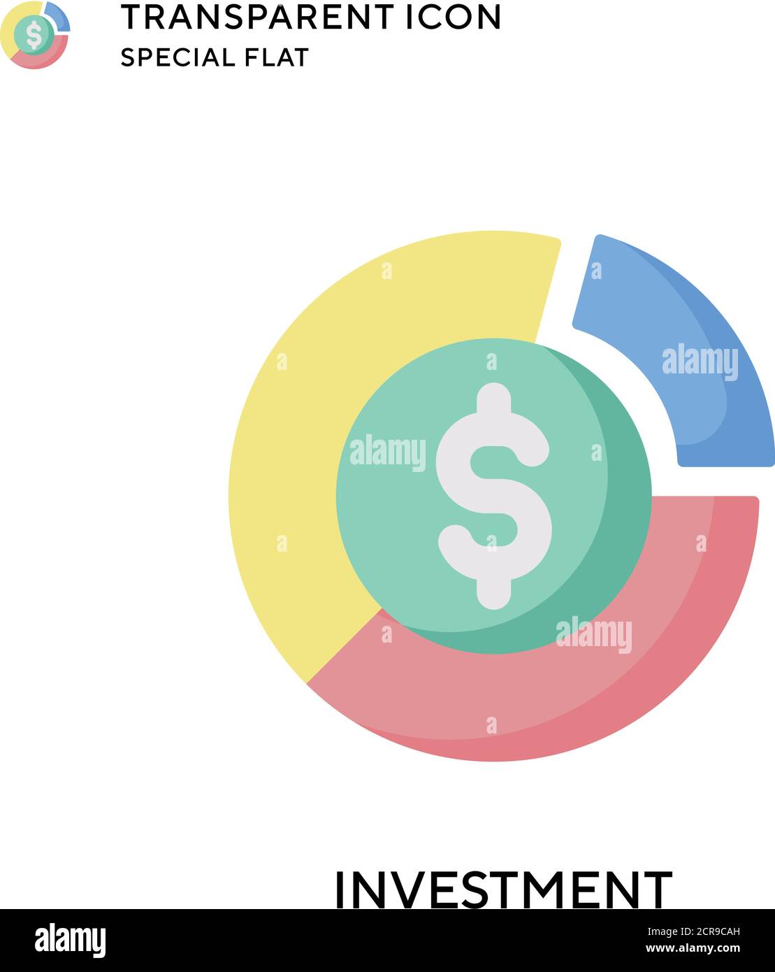 Investment vector icon. Flat style illustration. EPS 10 vector Stock ...
