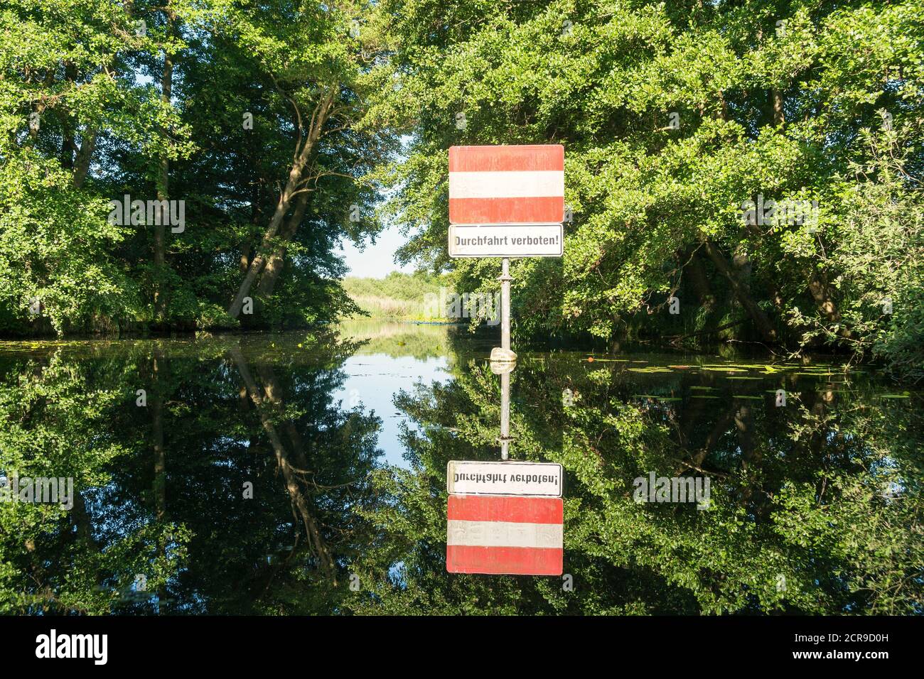 Mecklenburg Lake District, Alte Havel, closed, nature protection, sea ...