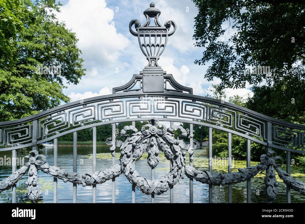 Mecklenburg Lake District, Mirow Castle, Castle Park, Bridge to Love ...