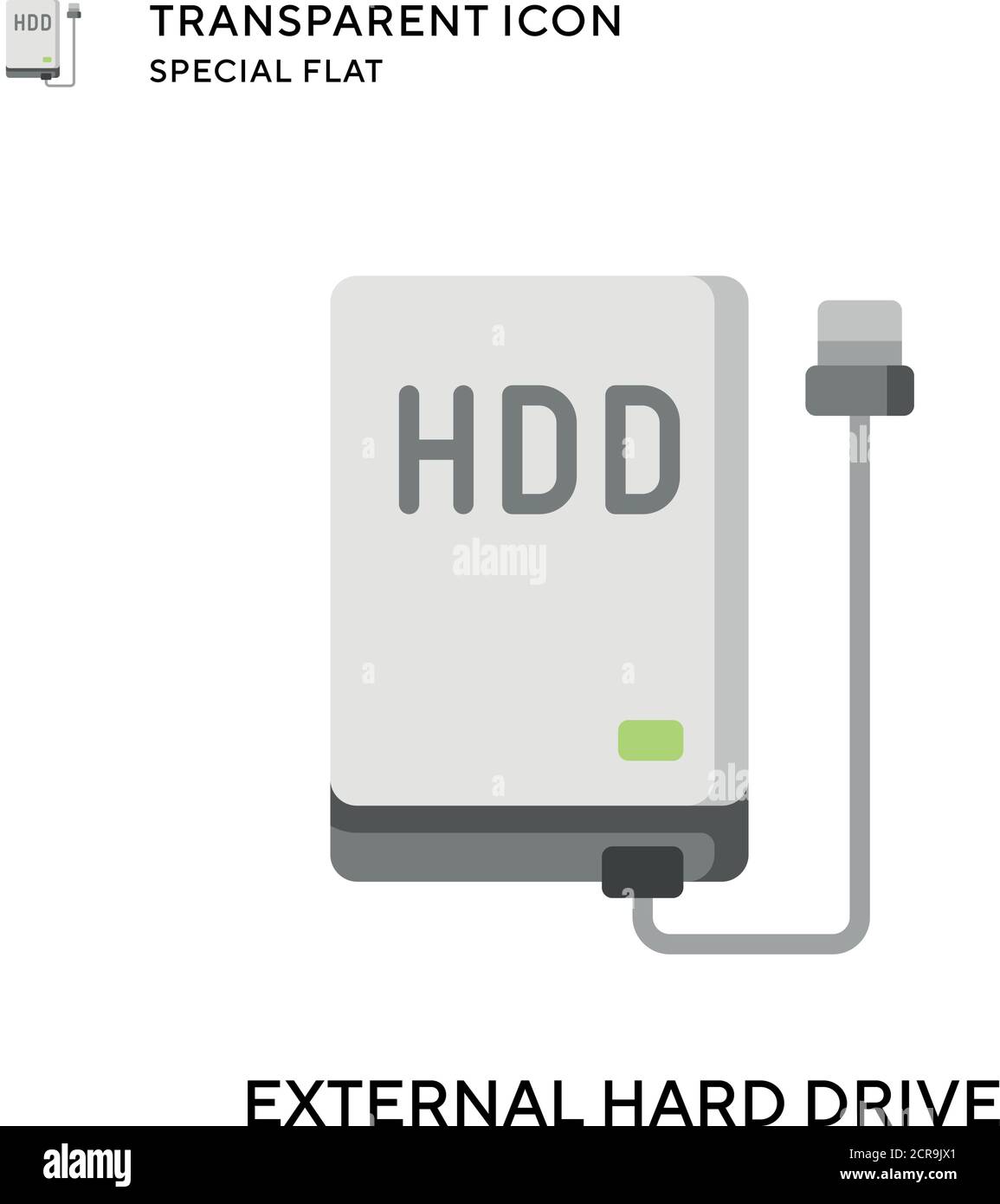 Black external hard drive disk Stock Vector Images - Alamy