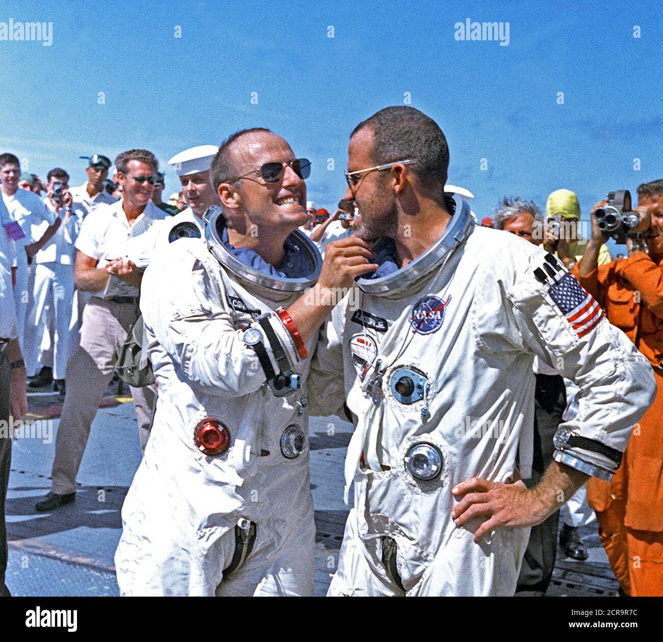 Astronaut Charles Conrad Jr. tweaks astronaut L. Gordon Cooper's eight ...