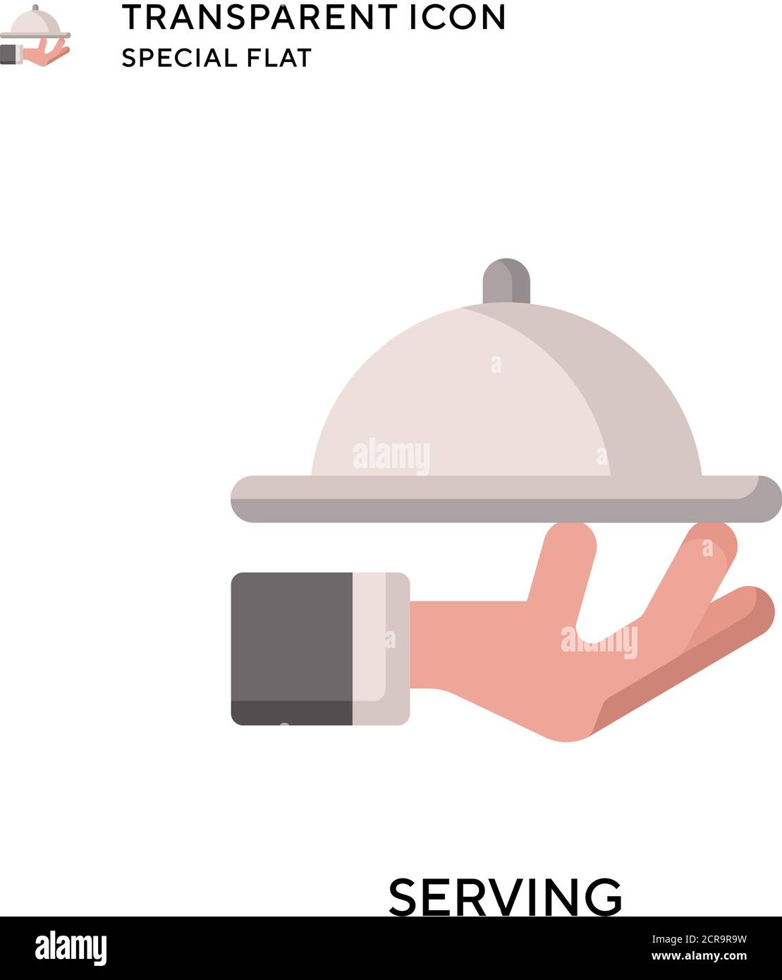 Waitress serving food man Cut Out Stock Images & Pictures - Alamy